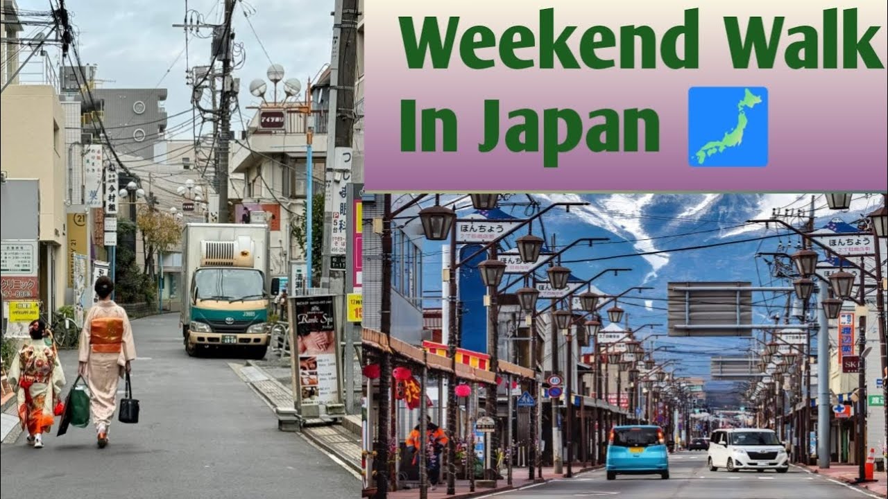 Japan weekend vibes in Japan / Japan streets walk / Japan weekend view ...