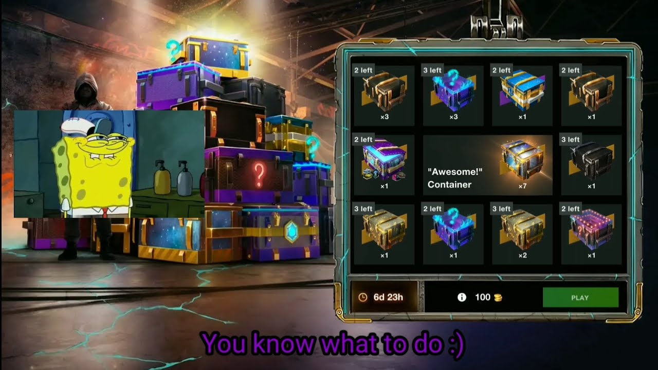 7 Awesome container lucky draw wotb - YouTube