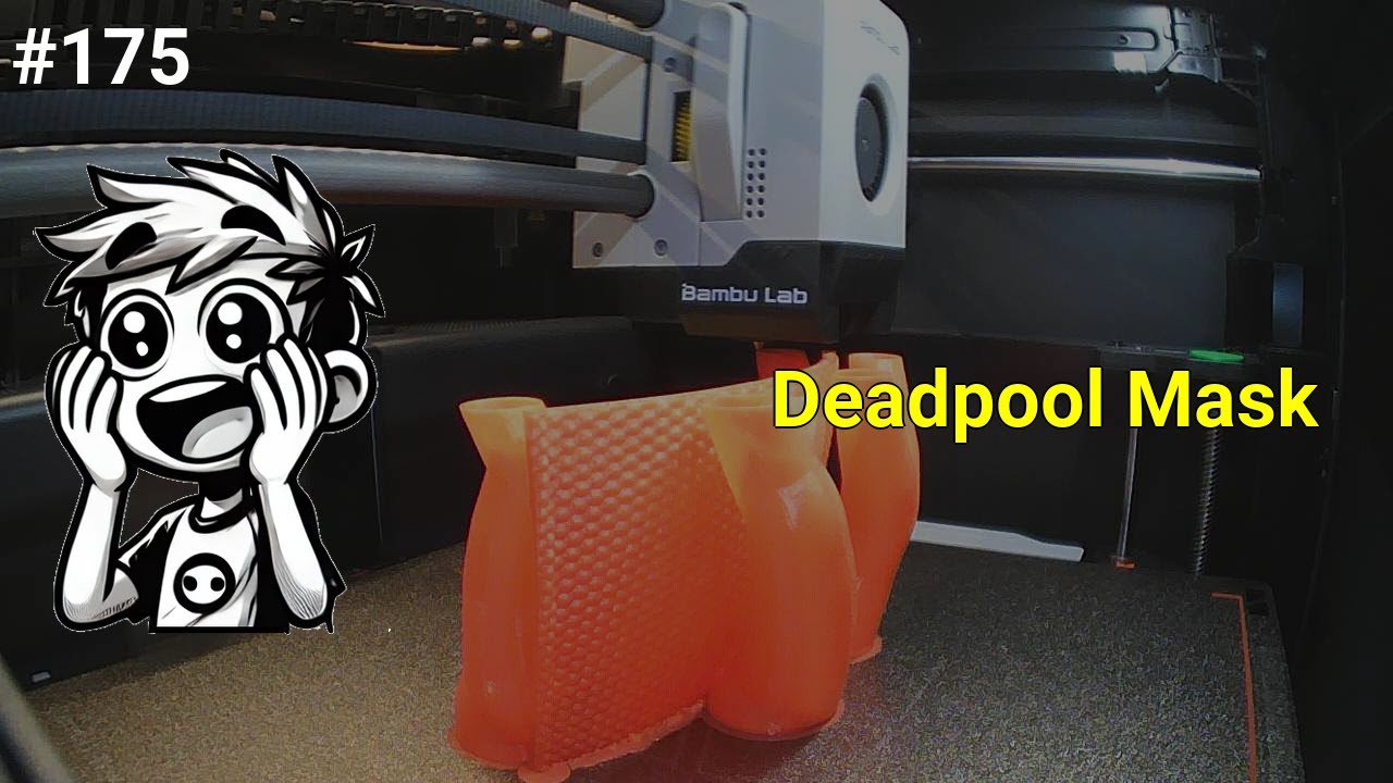 From Design to Reality: 3D Printing Deadpool Mask with Bambu Lab P1S ...