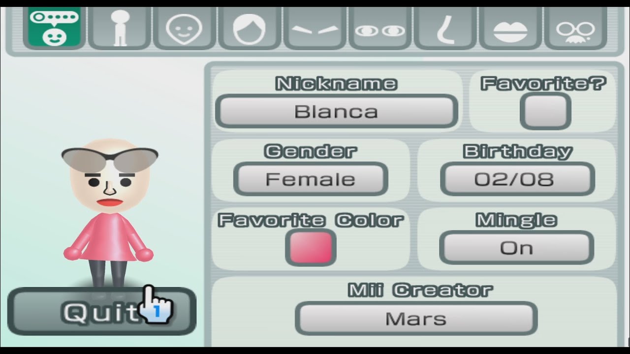 Blanca {Drawn Face} - Animal Crossing - Mii 2613 - YouTube