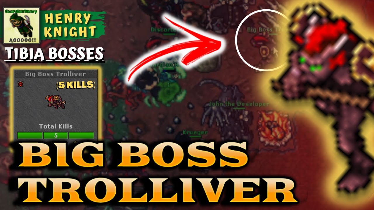 TIBIA BOSSTIARY #34 - COMO FAZER O BOSS "BIG BOSS TROLLIVER", BOSS ...