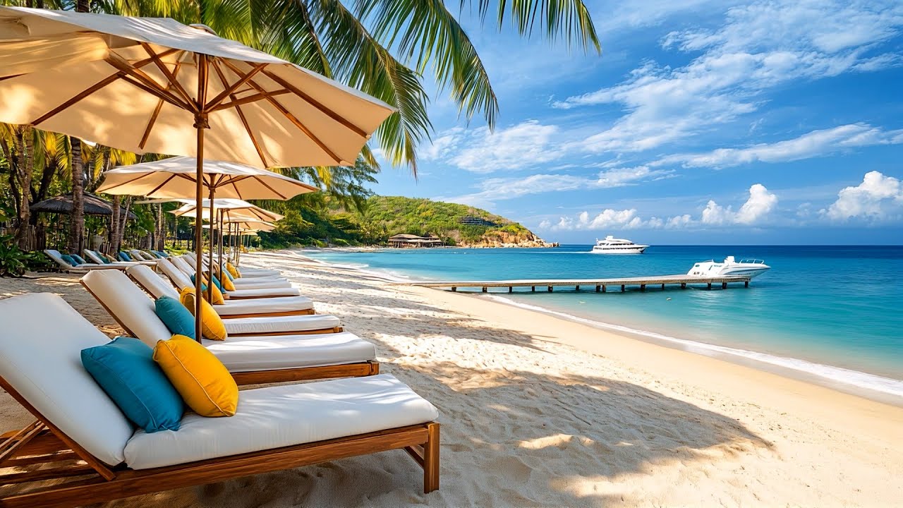 Tropicla Beach Vibes | Brazilian Bossa Nova Hits & Azure Ocean Views ...