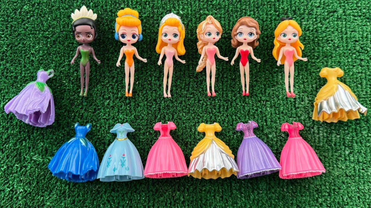 ASMR | Unboxing Mattel Disney Princess Spin & Reveal Surprise Dolls ...