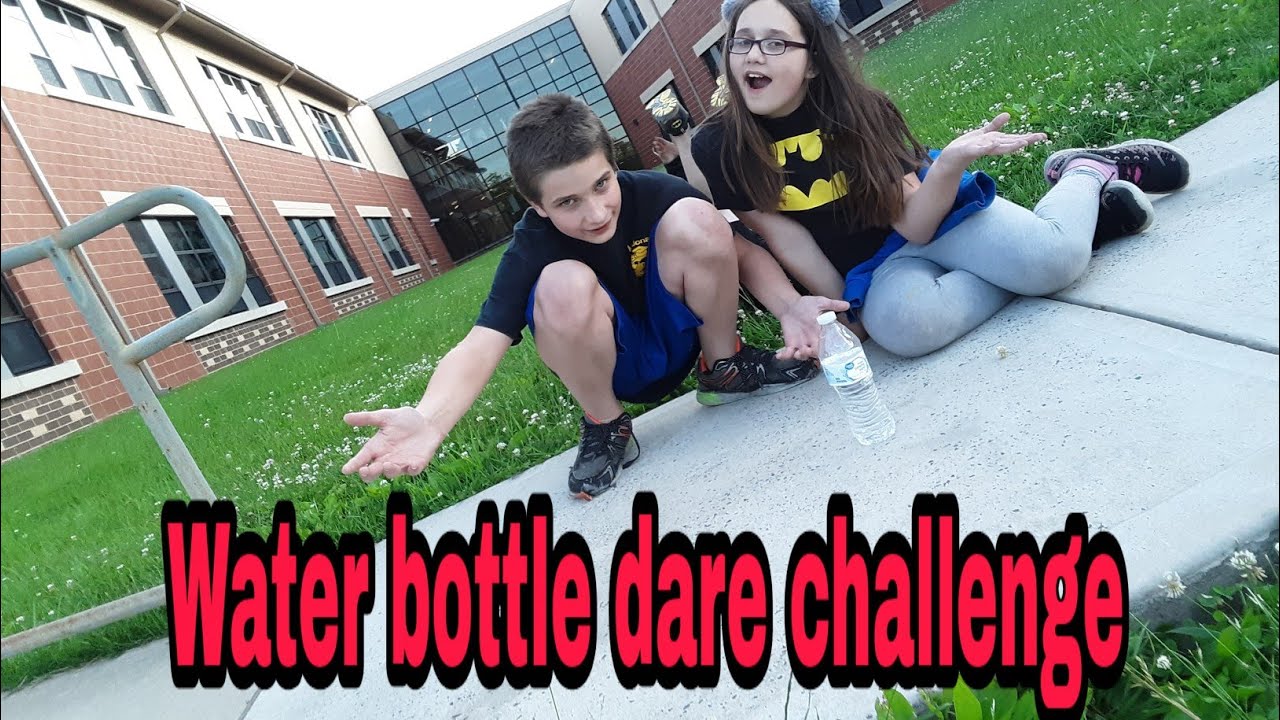 Water bottle flip SAFE or DARE (cringe) - YouTube