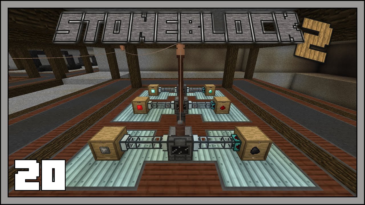 Stoneblock 2 - EP20 - Void Ore Miner Tier 2 & Mekanism - Modded ...