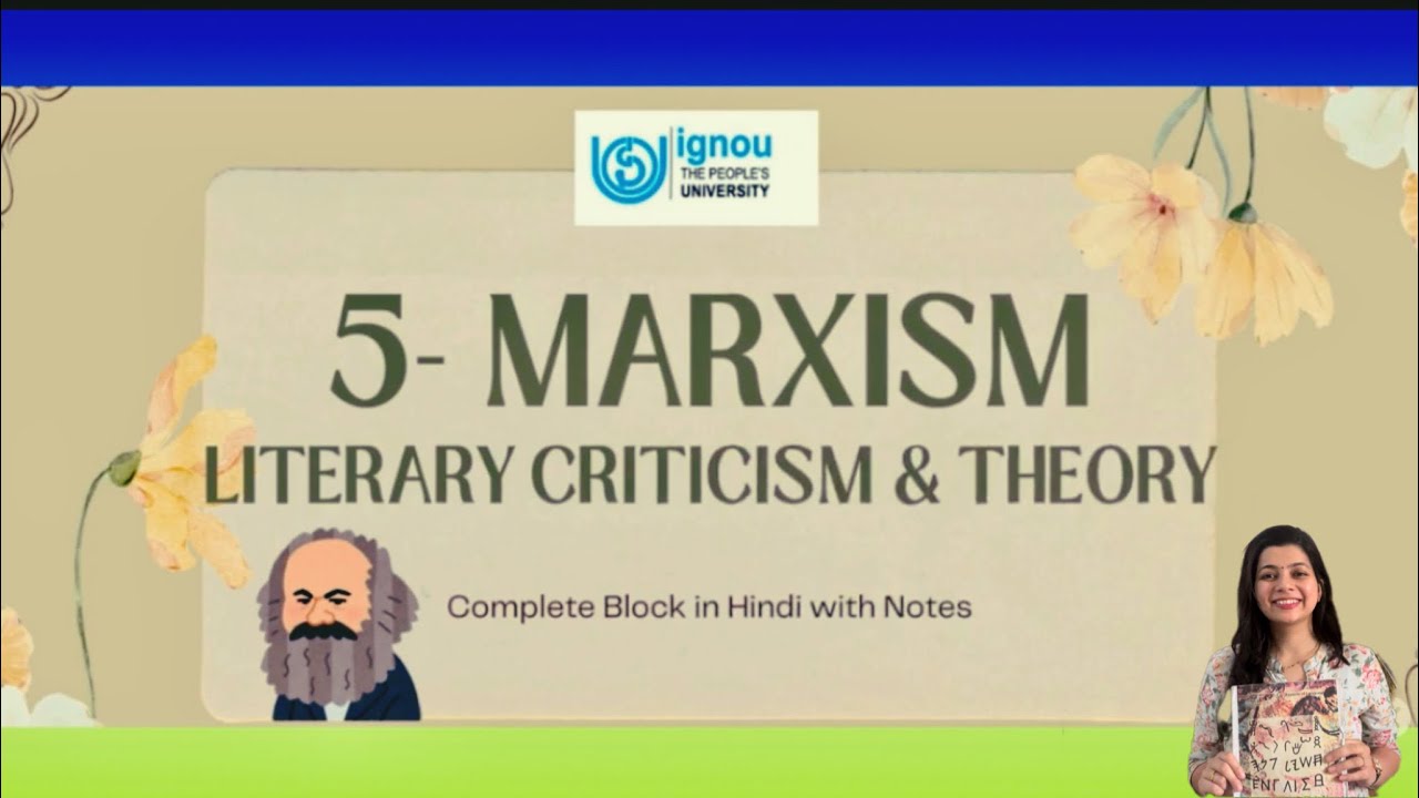 Block 5 - Marxism meg5 Literary Criticism and theory| complete block ...