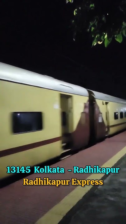 13145 Radhikapur express (Kolkata - Radhikapur) passing with 90+ km/h #railway #train #rail ...