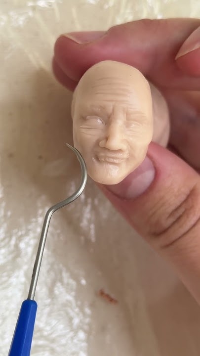 Личико для ватной игрушки. #ватнаяигрушка #полимернаяглина #polymerclay ...