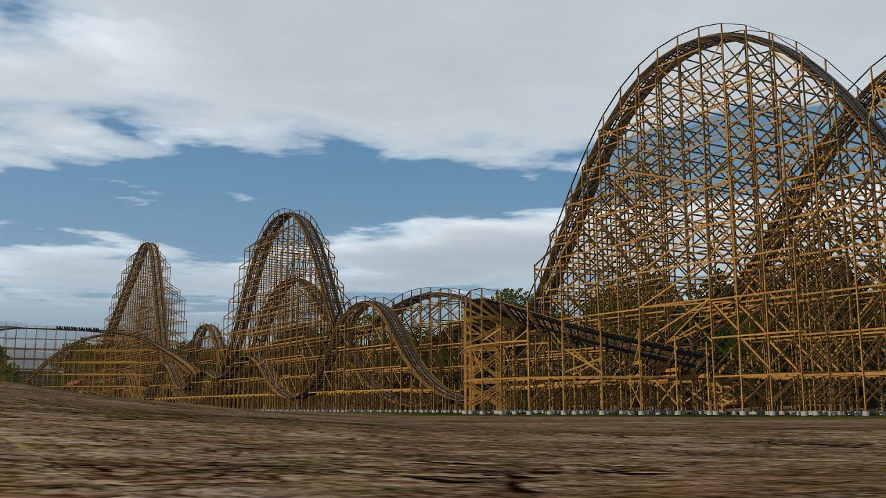 Massive 90's CCI | Kingslayer Wooden Coaster - YouTube
