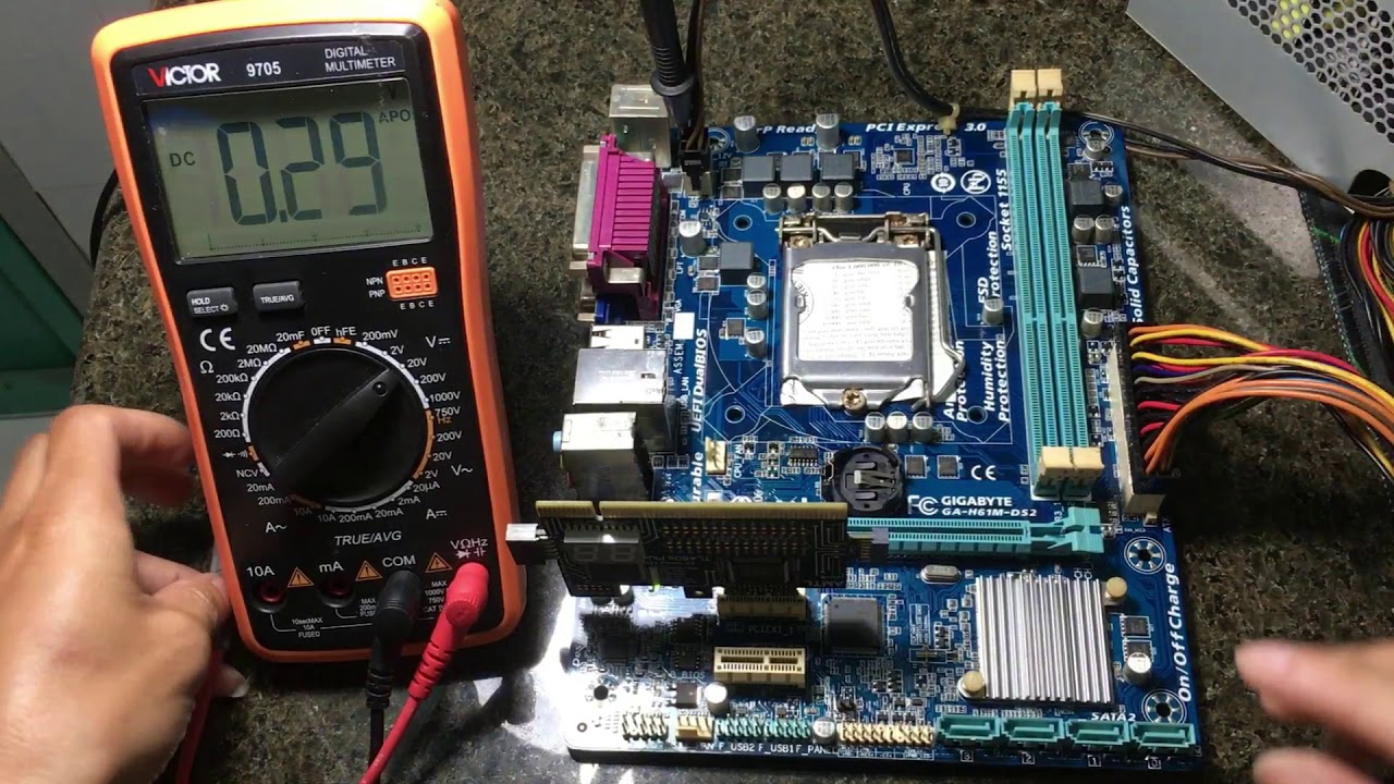 QT 1:KÍCH TẮT GA-H61M-DS2 REV 4.0 FIX THIẾU NGUỒN CPU_VTT - YouTube