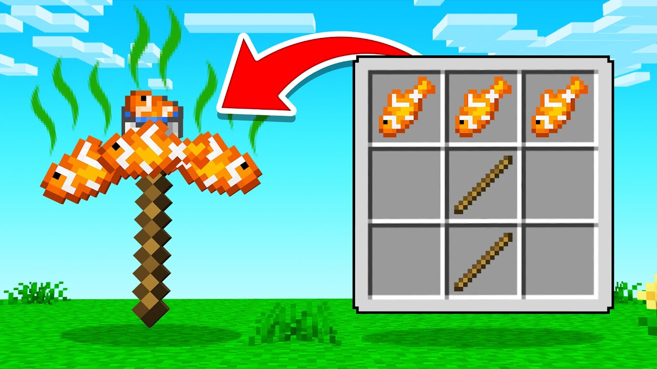 CRAFTING The WEIRDEST PICKAXE In Minecraft! - YouTube