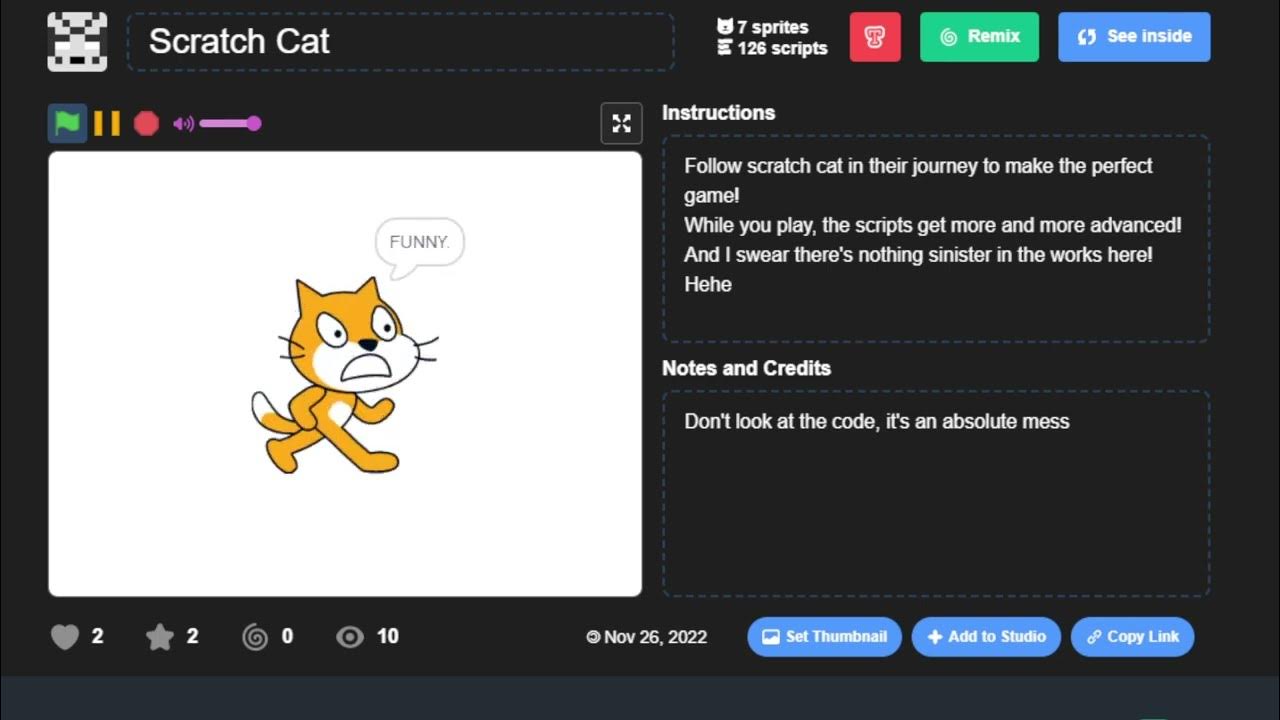 Scratch Cat - YouTube