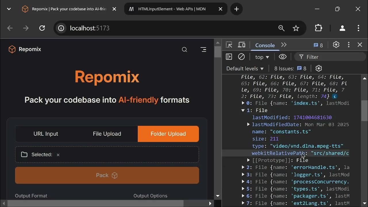 [Open Source] Added folder upload feature (repomix) (without using AI) (2/3) - YouTube