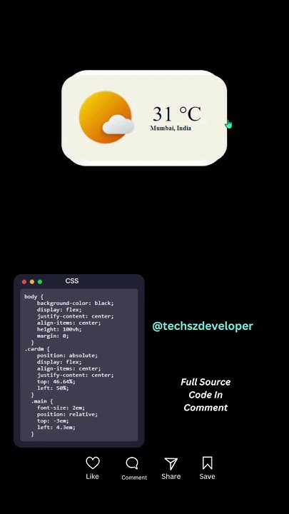 Weather App Animation Using Css Smartphonewebcodingprogramminglanguagecodingtechwebcode