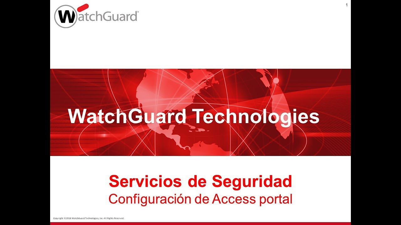 WatchGuard: Configuración de Access portal - YouTube