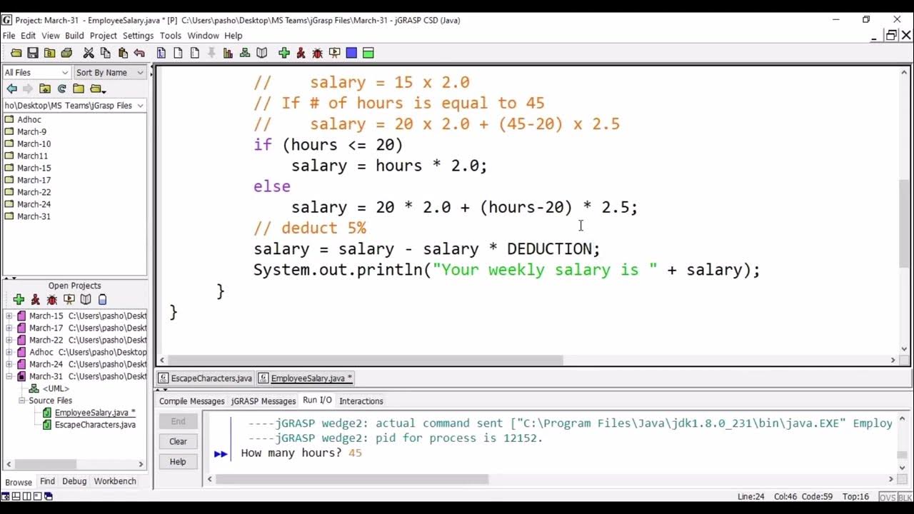 Lecture 33 - Chapter 4 - Selection Practical Example 2 - ITCS113 - YouTube