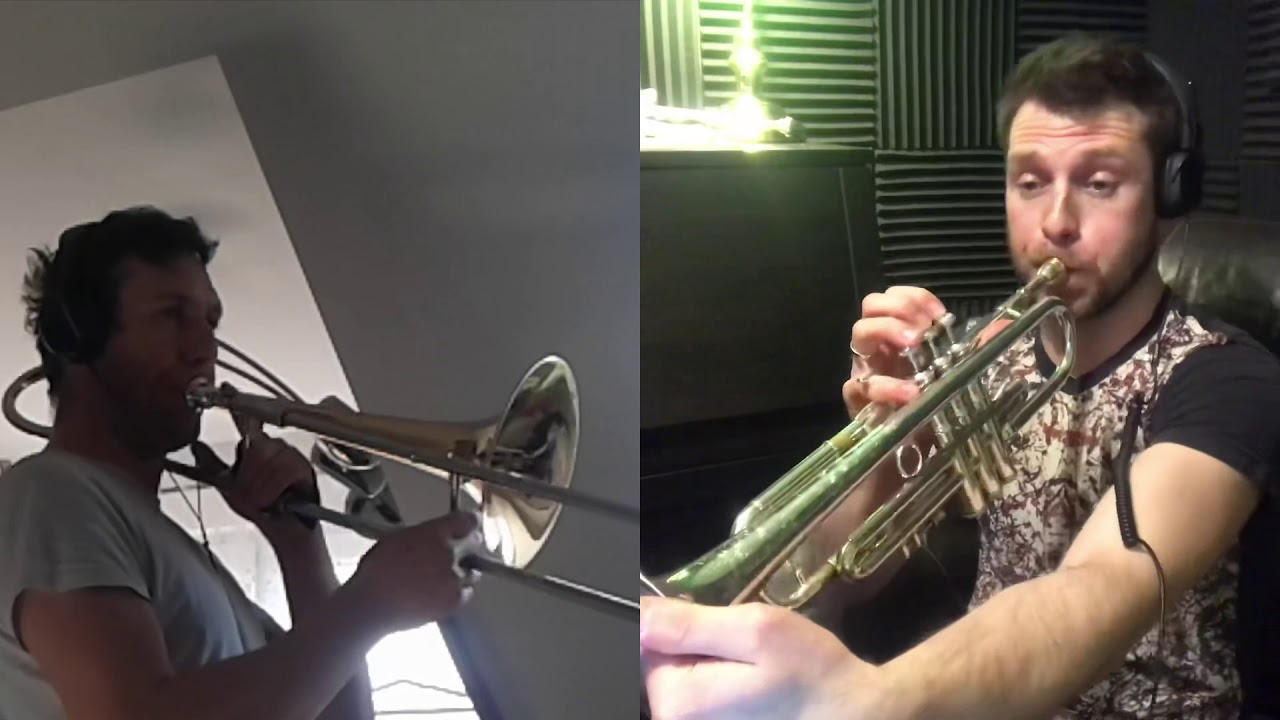 „For Dancer Only” duet trumpet & trombone - YouTube