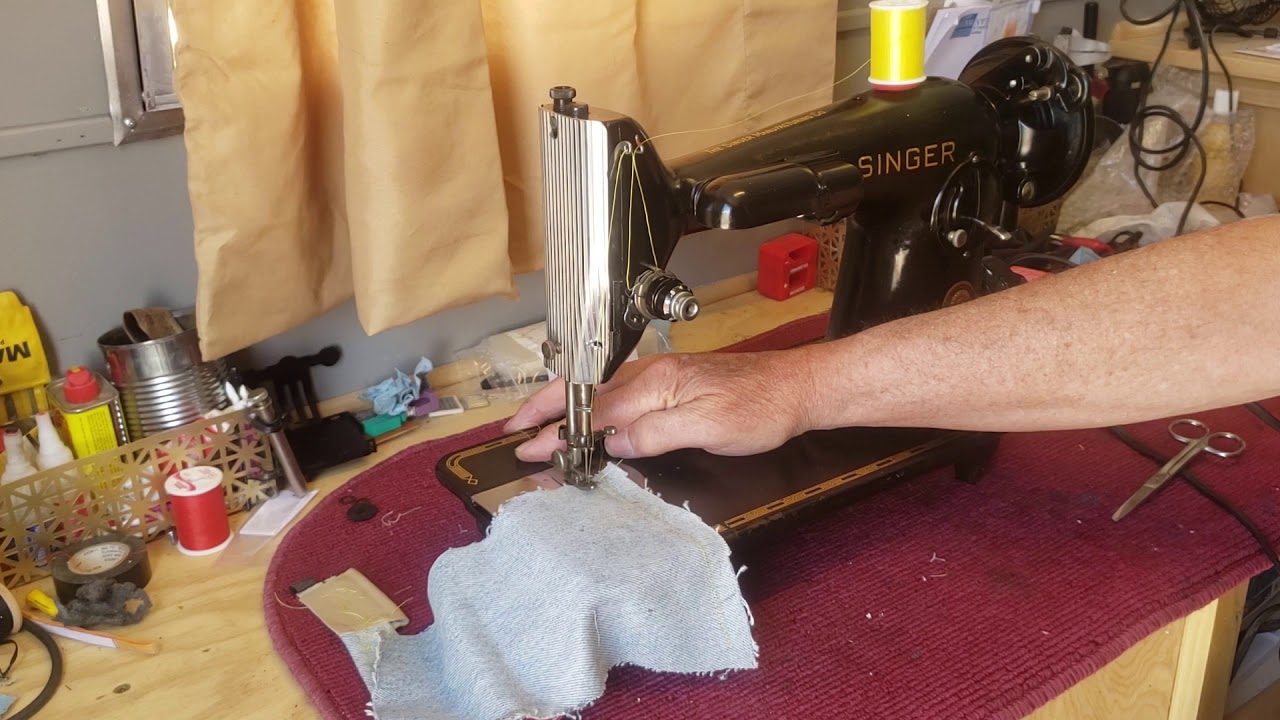 Final Test of Renee's Restored Singer 201 Sewing Machine - YouTube