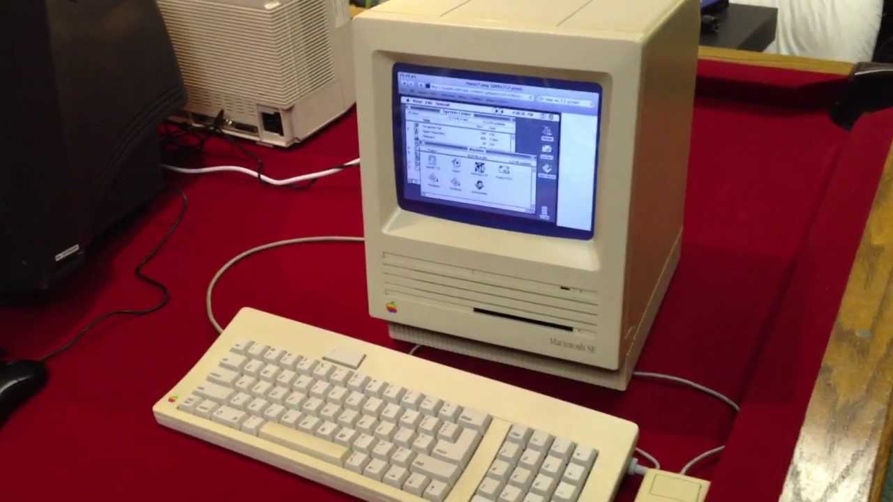 Apple SE Computer - Modified with LCD - YouTube