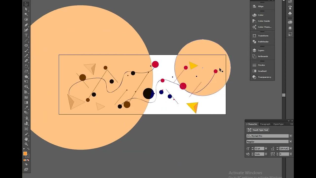 how to create colorful vector background in illustrator. - YouTube