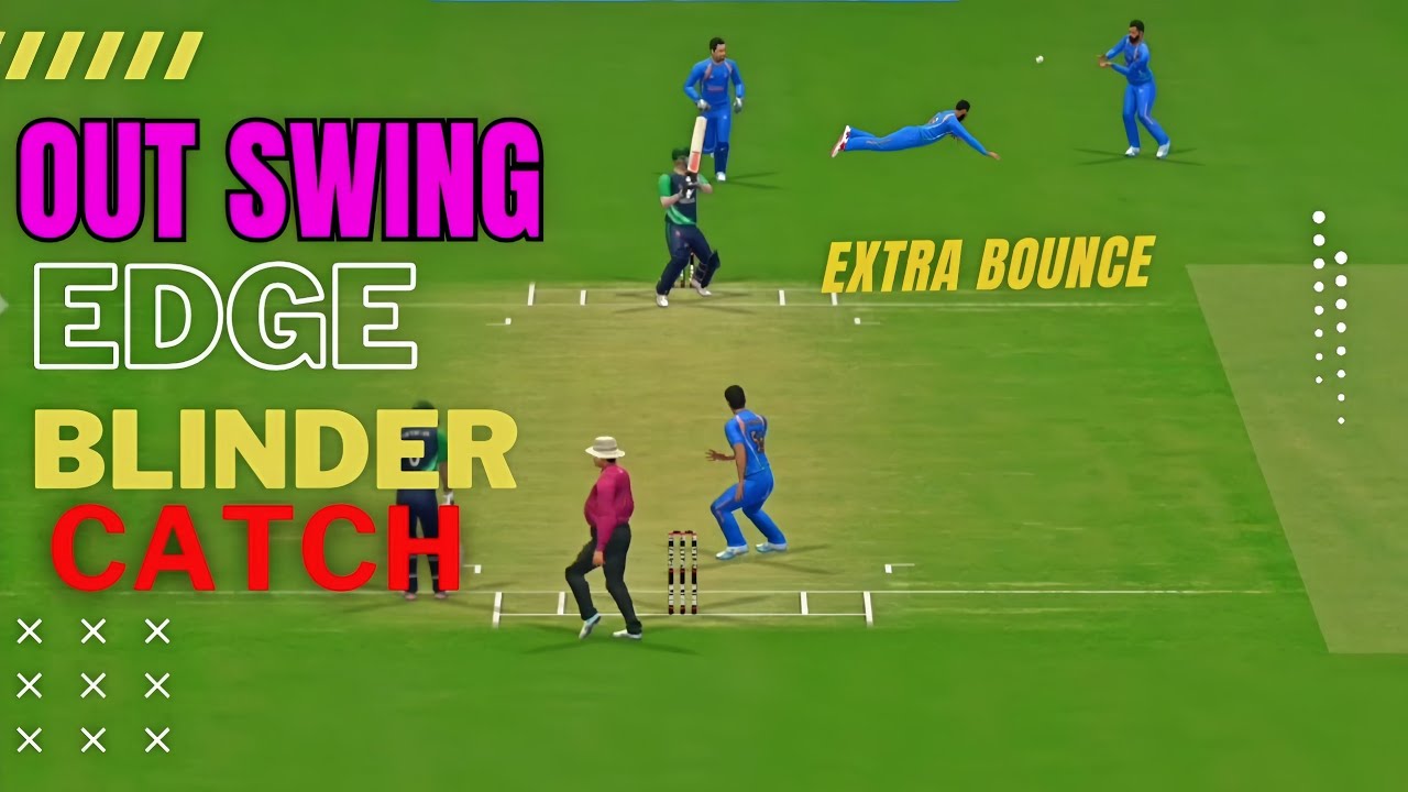 Real cricket 24 | Good length Ball slip Edge | Bowling Tips and tricks ...