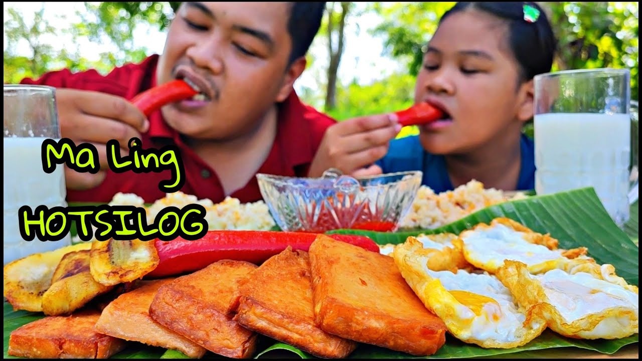 Ma Ling HOTSILOG MUKBANG |Mukbang Philippines|ASMR| #panlasangpinoy # ...