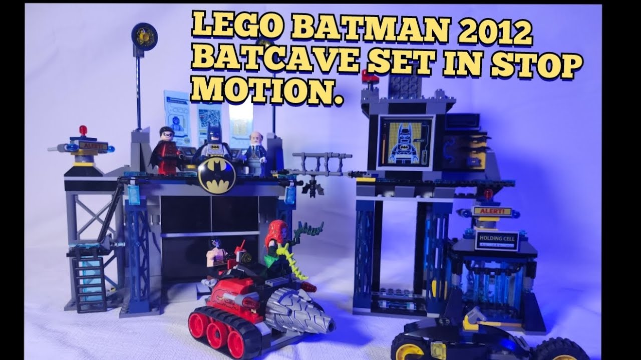 LEGO Batman 2012 Batcave build in stop motion. #lego #batman #dc - YouTube