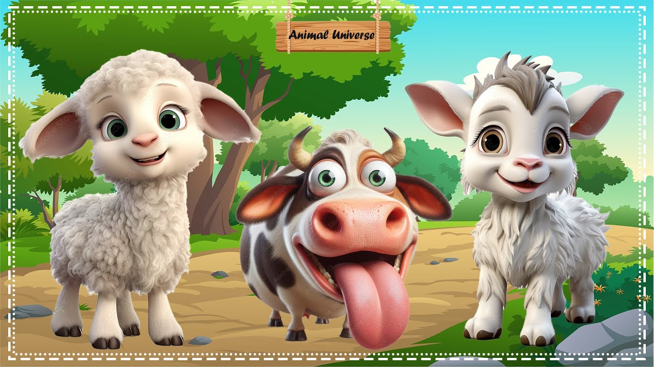 Interesting Farm Animal Sounds Sheep, Cow, Goat, Duck, Chicken, Dog ...