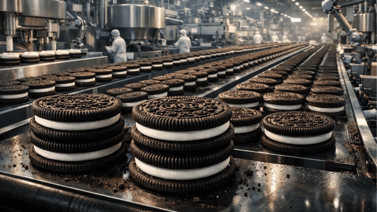 How Oreo Cookies Are Made Today: Inside the Modern Factory - YouTube