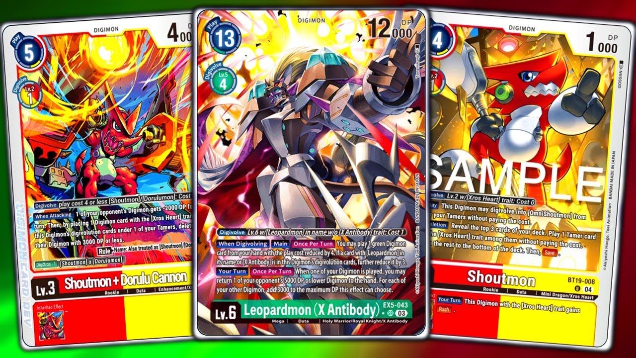 1st Place Xros Heart Leopardmon Deck?! | Digimon TCG BT19 Format - YouTube