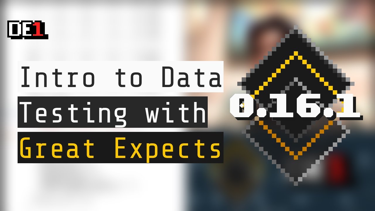 How to begin writing data tests with Great Expectations - YouTube