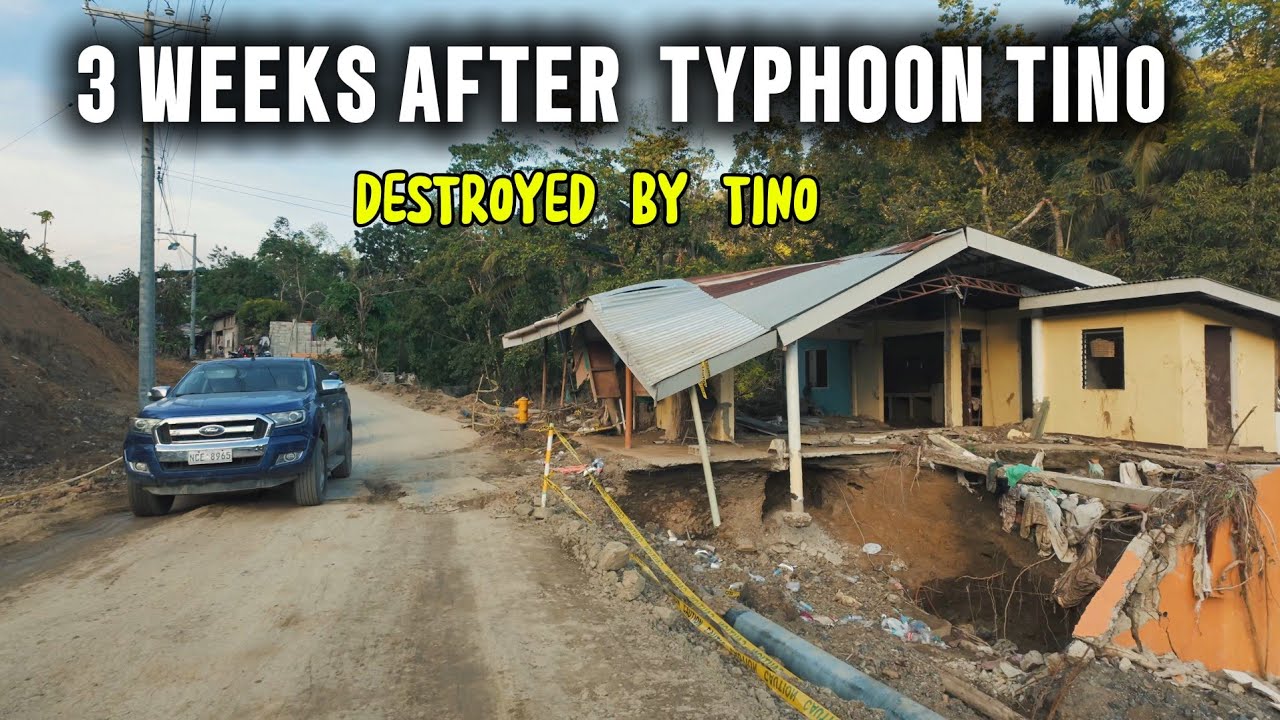PITOS TO MABINI 3 WEEKS AFTER TYPHOON TINO. DAMAGES ALONG THE WAY. CEBU ...