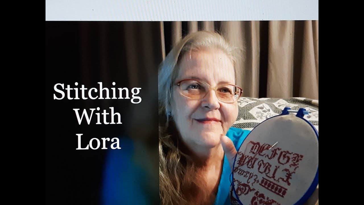 Stitchin' Time With Lora-Birds on Blue- Pre-Stamped Cross Stitch Kit 7 ...