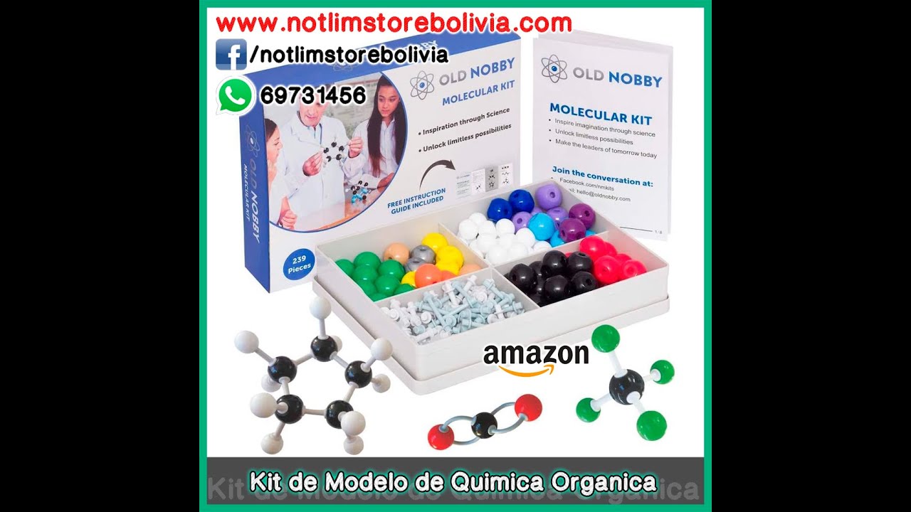 OLD NOBBY Organic Chemistry Model Kit 239 pc - YouTube