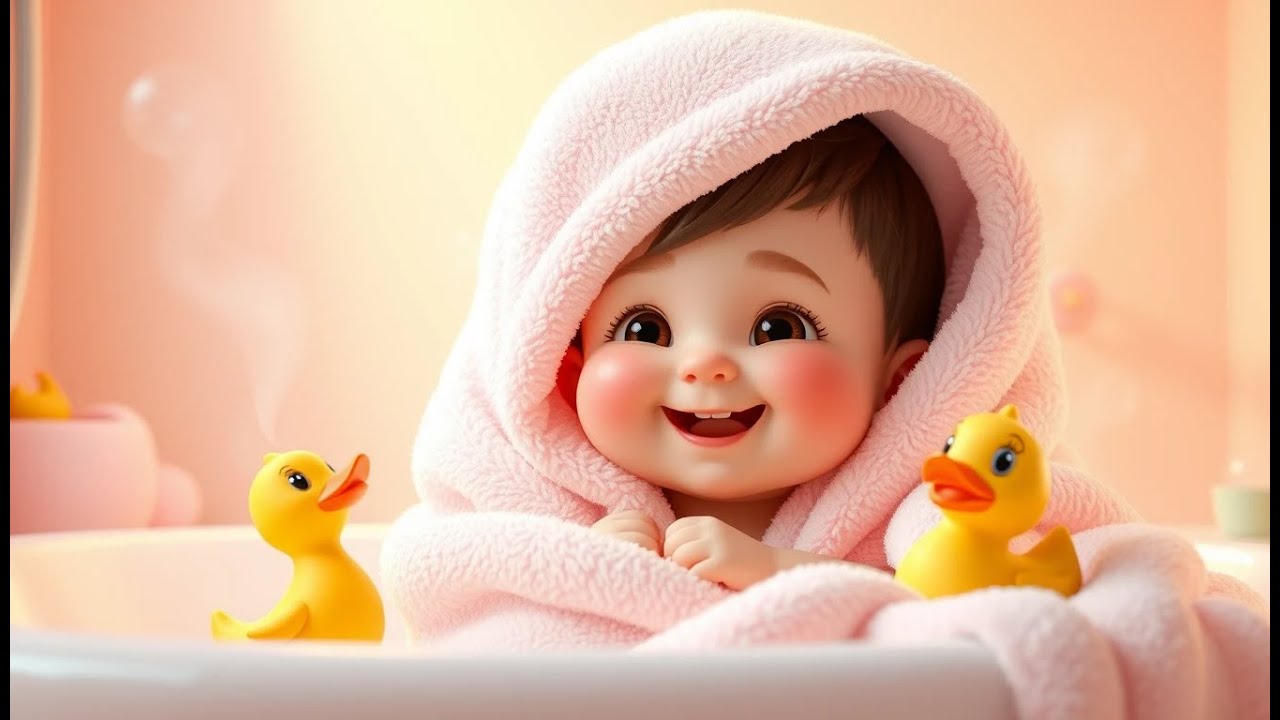 Bath Time Bubble Party | Popular Nursery Rhyme & Lyrics for Kids - YouTube