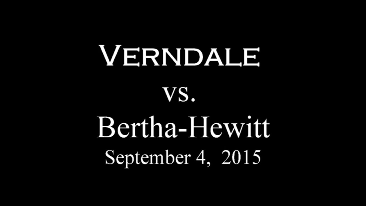 Verndale Football vs. Bertha-Hewitt (Game 3) 2015 - YouTube