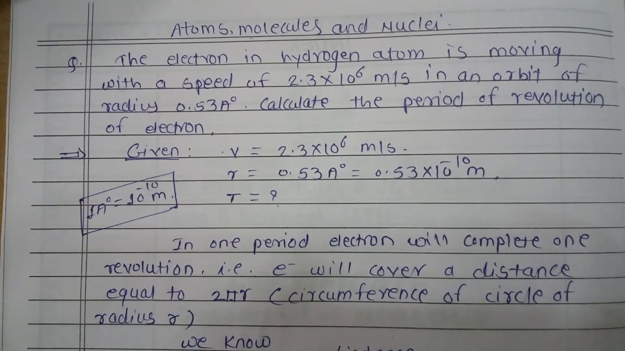 Problems on atoms molecules and nuclei - YouTube