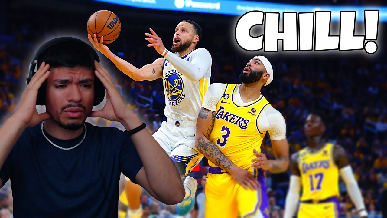 Warriors Needa Relax!! LeBron Fan Reacting To LAKERS at WARRIORS GAME 5 ...
