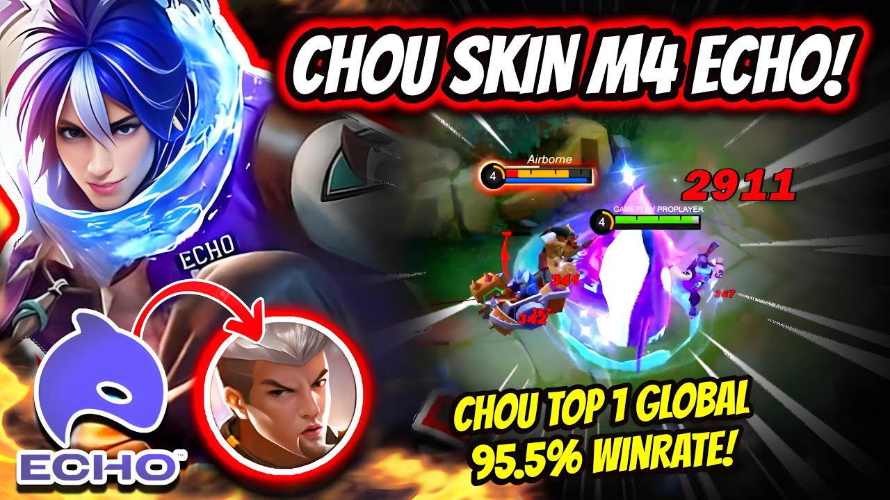 ¡LA NUEVA SKIN M4 TRANSFORMA A CHOU EN UNA BALLENA! CHOU M4 SKIN ECHO ...