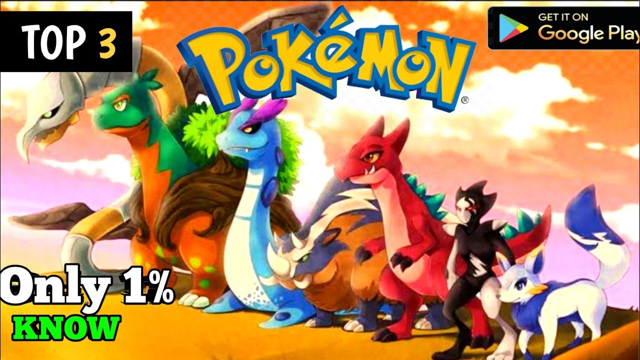 TOP 3 POKEMON GAMES FOR LOW END DEVICE || ONLY 1% PEOPLE KNOW || BEST ...