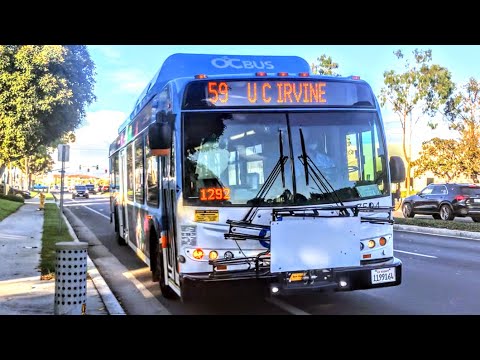 OCBus 2008 New Flyer C40LFR #7524 Route 59 to UC Irvine - YouTube