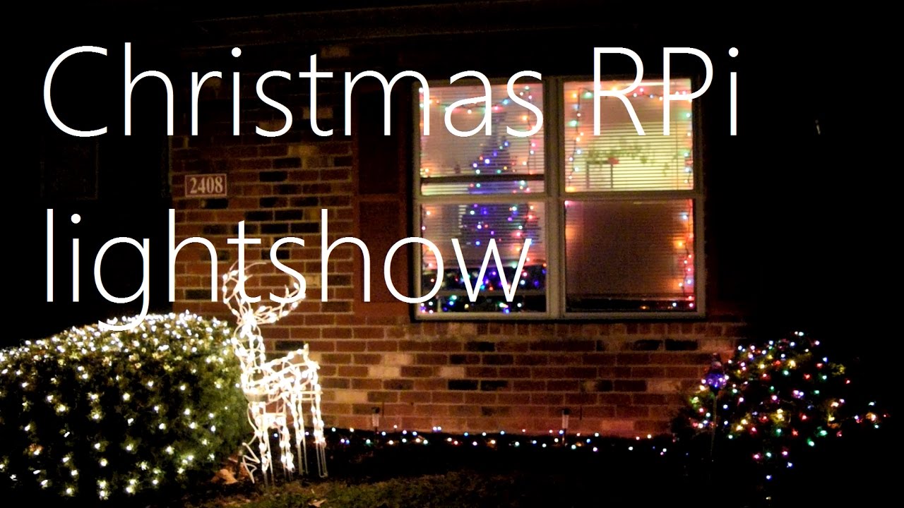 Raspberry Pi Christmas lightshow (with Christmas music) - YouTube