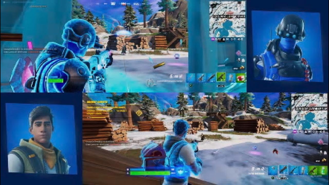 Fortnite split screen win with commentary Chapter 4 Season 2 - YouTube