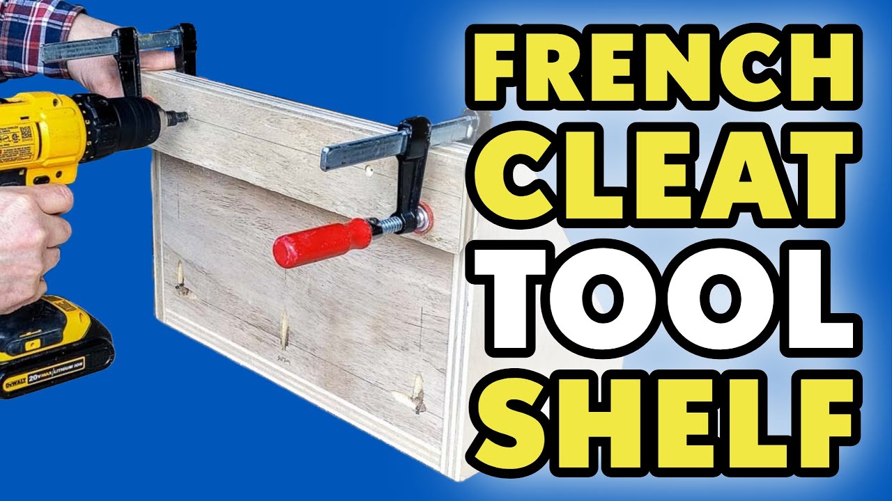 How to Make a DIY French Cleat Tool Shelf - YouTube