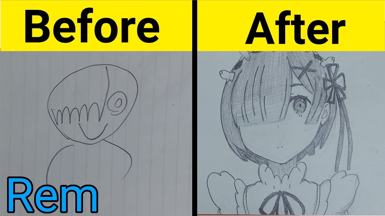 Drawing Before and after - YouTube