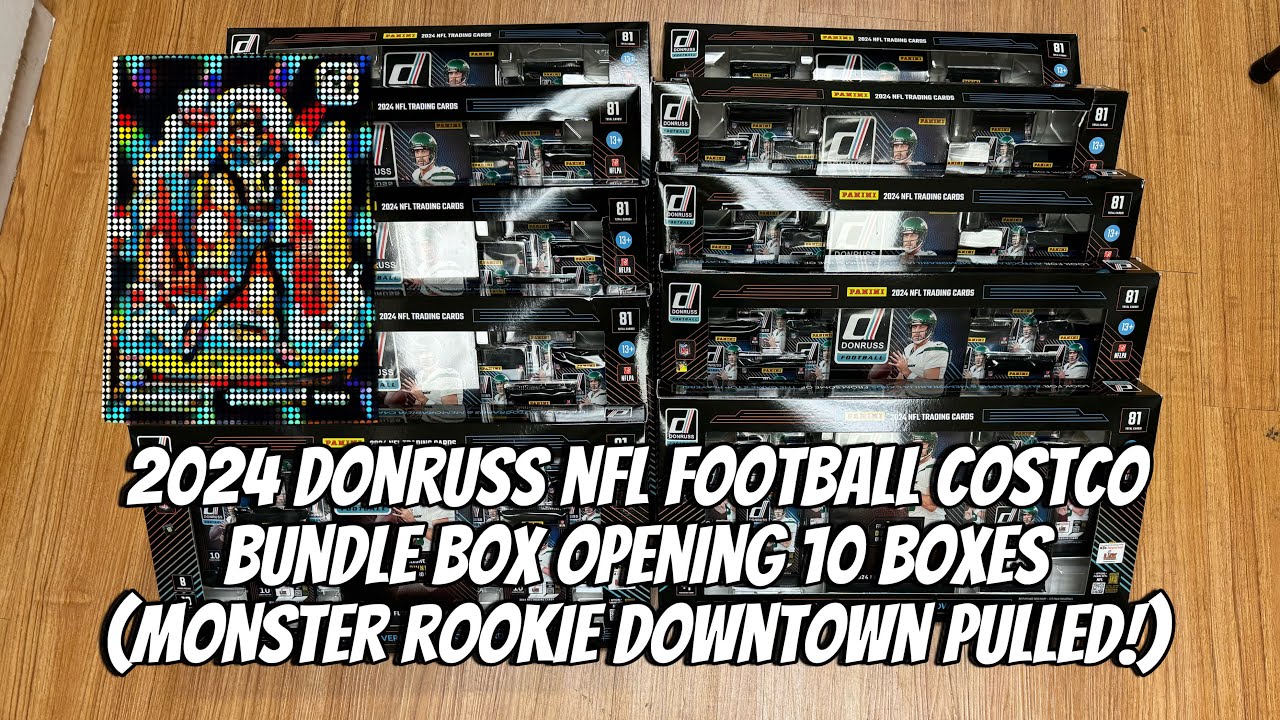 Monster Rookie Downtown pulled from 2024 Donruss NFL Football Costco ...