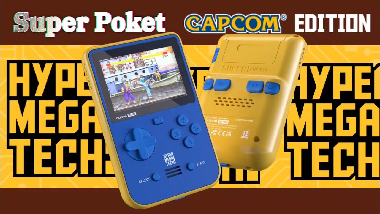 [레트로게임기]Super Poket Capcom Edition(Hyper Mega Tech)정품게임이 12가지나 내장된 세로형 ...