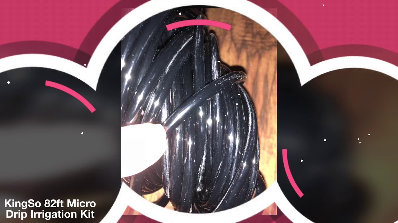 KINGSO 82ft Micro Drip Irrigation Kit - YouTube