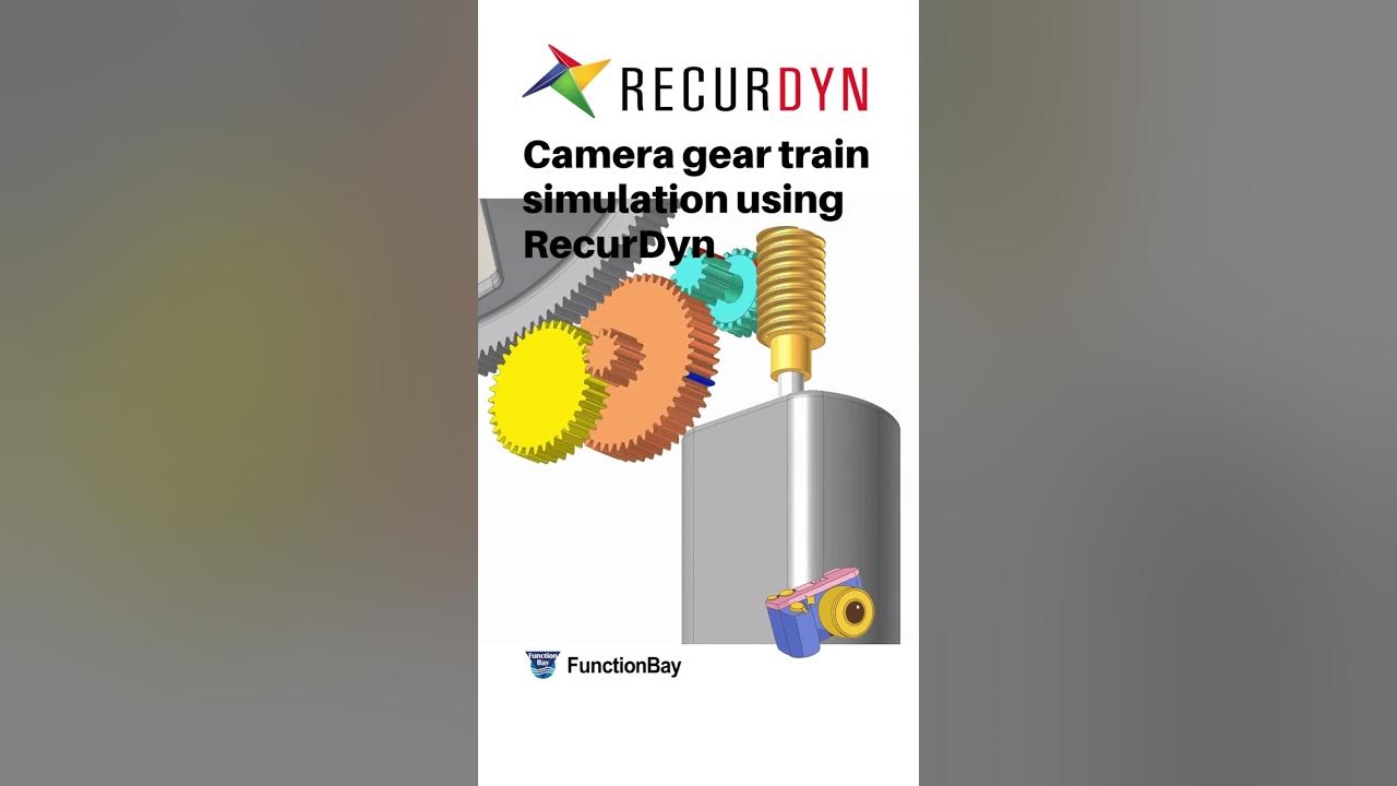 Camera gear train simulation using RecurDyn - YouTube