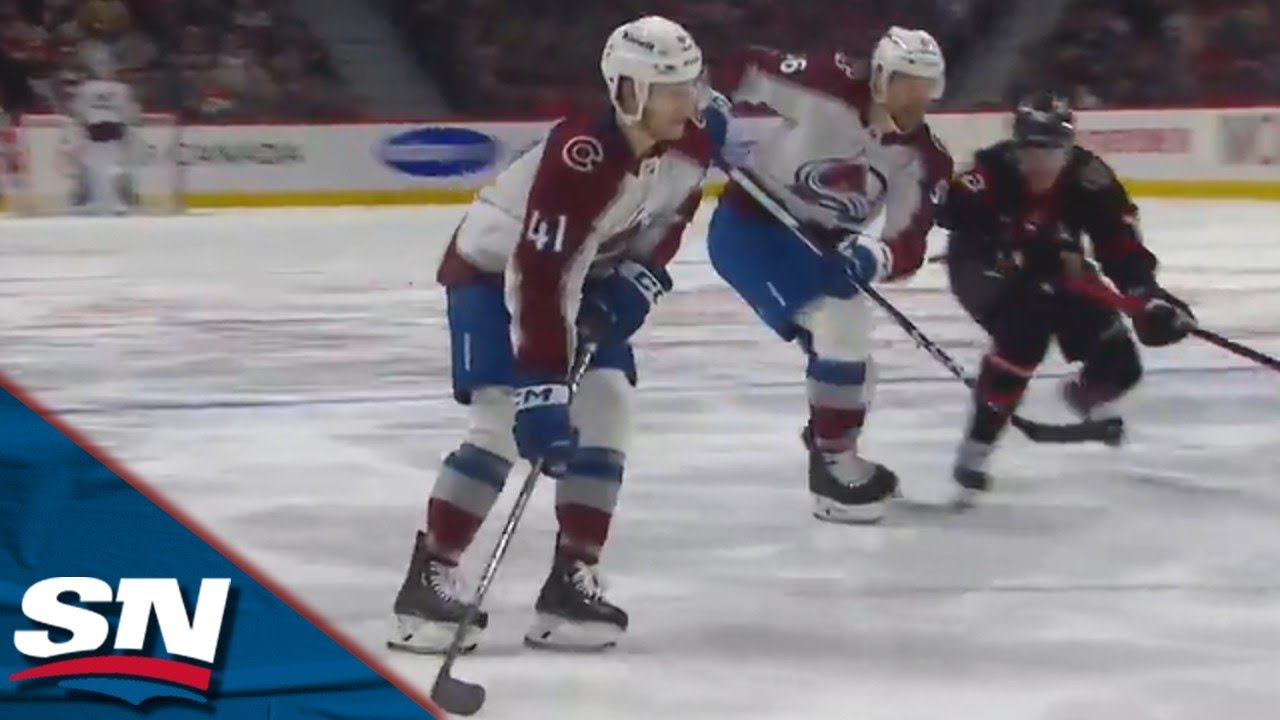 Avalanche's Jason Polin Scores First Career NHL Goal - YouTube